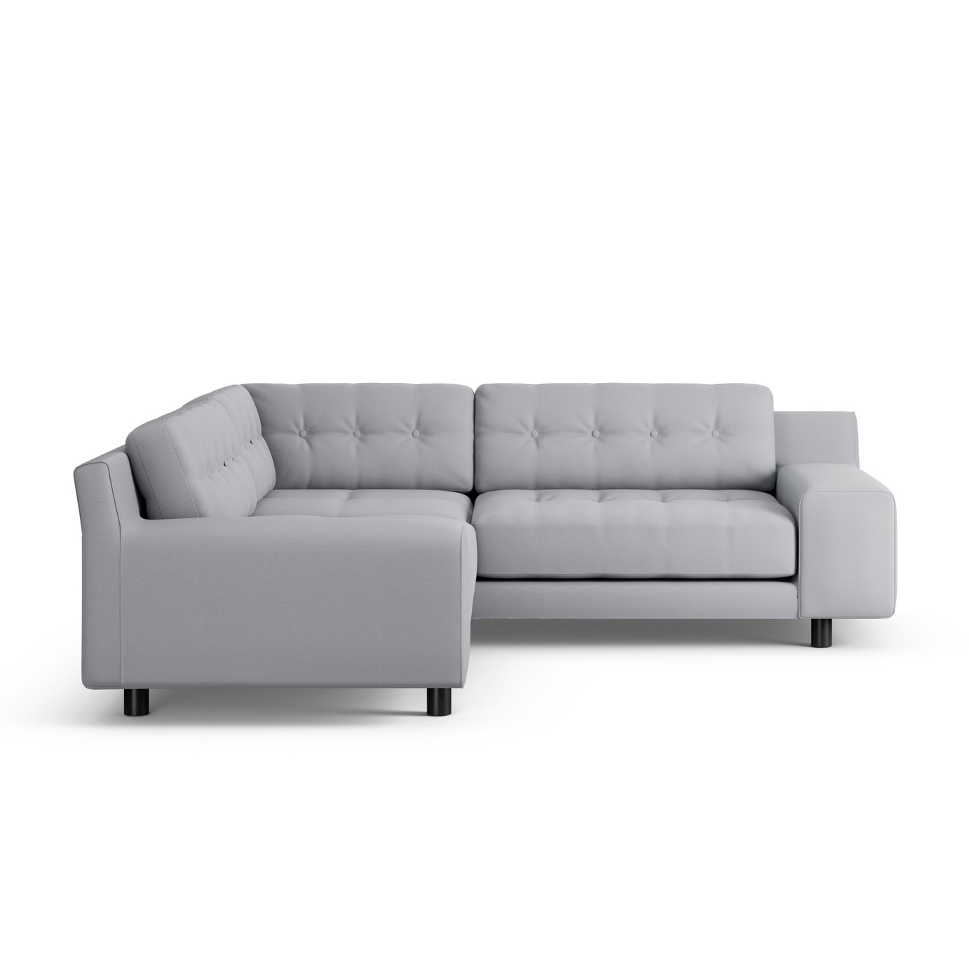 Habitat Hendricks Reversible Corner Sofa – Grey – Black Leg