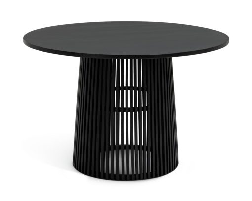 Habitat Jericho Solid Wood 4 Seater Dining Table – Black