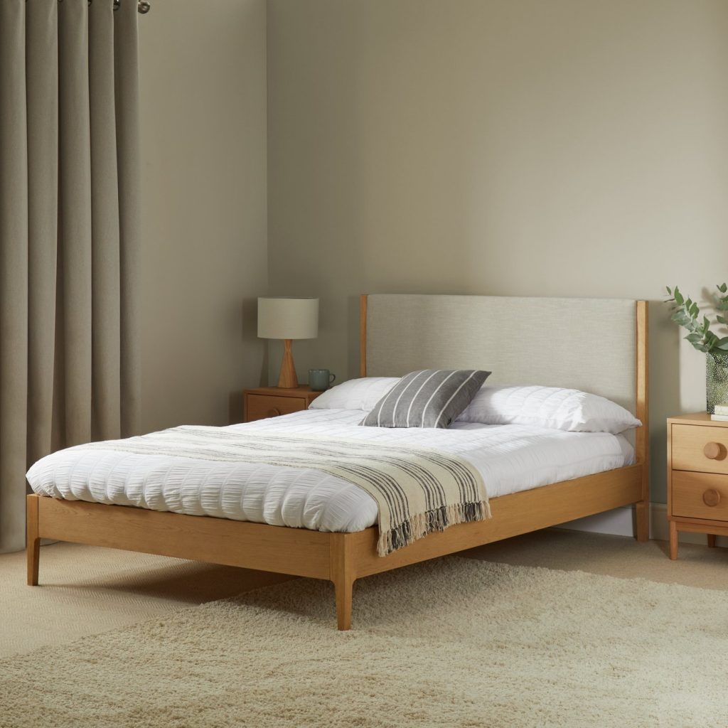 Habitat Loxley Double Wooden Bed Frame – Oak