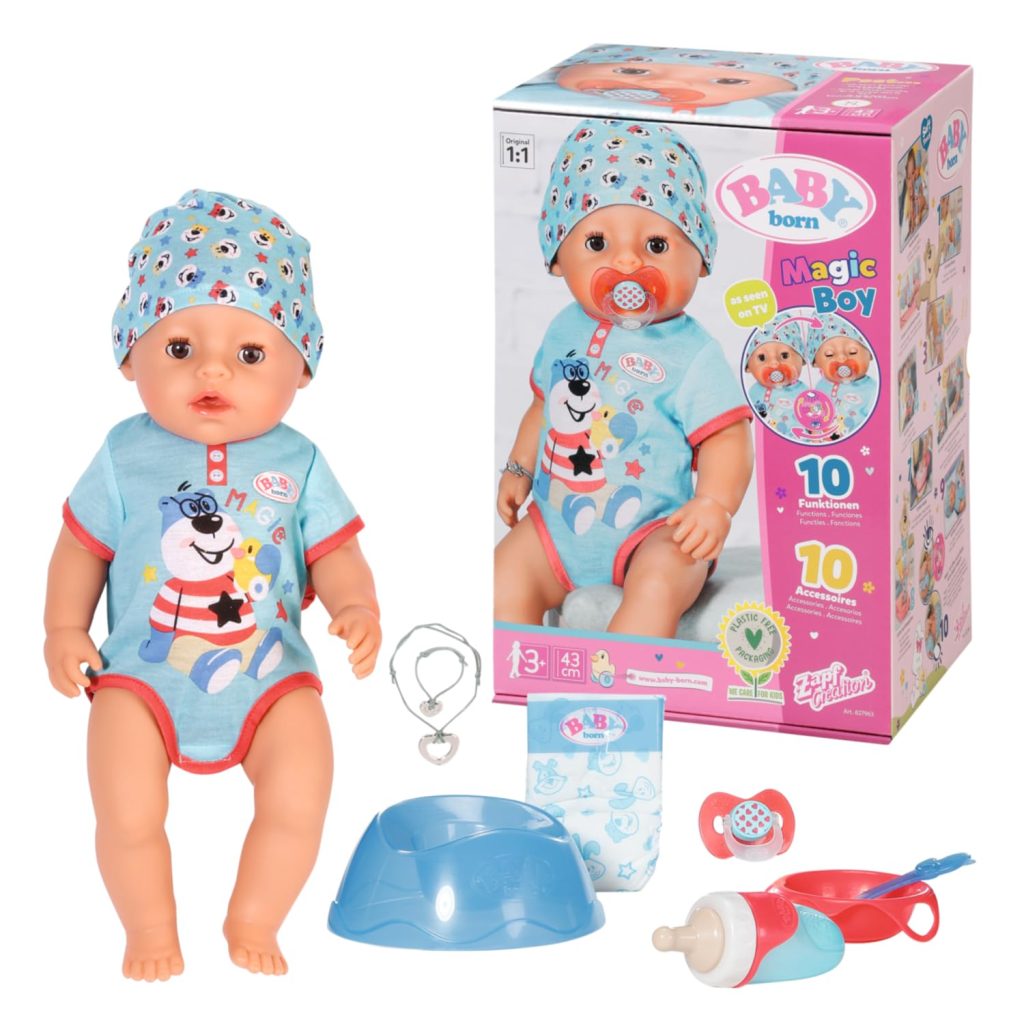 BABY born Soft Touch Boy 43cm With Magic Dummy – Realistic Doll With ...