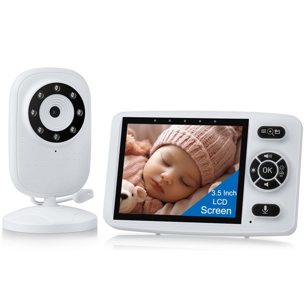 CAMWORLD Baby Monitor with Camera and Night Vision No Wifi, 3.5-inch ...