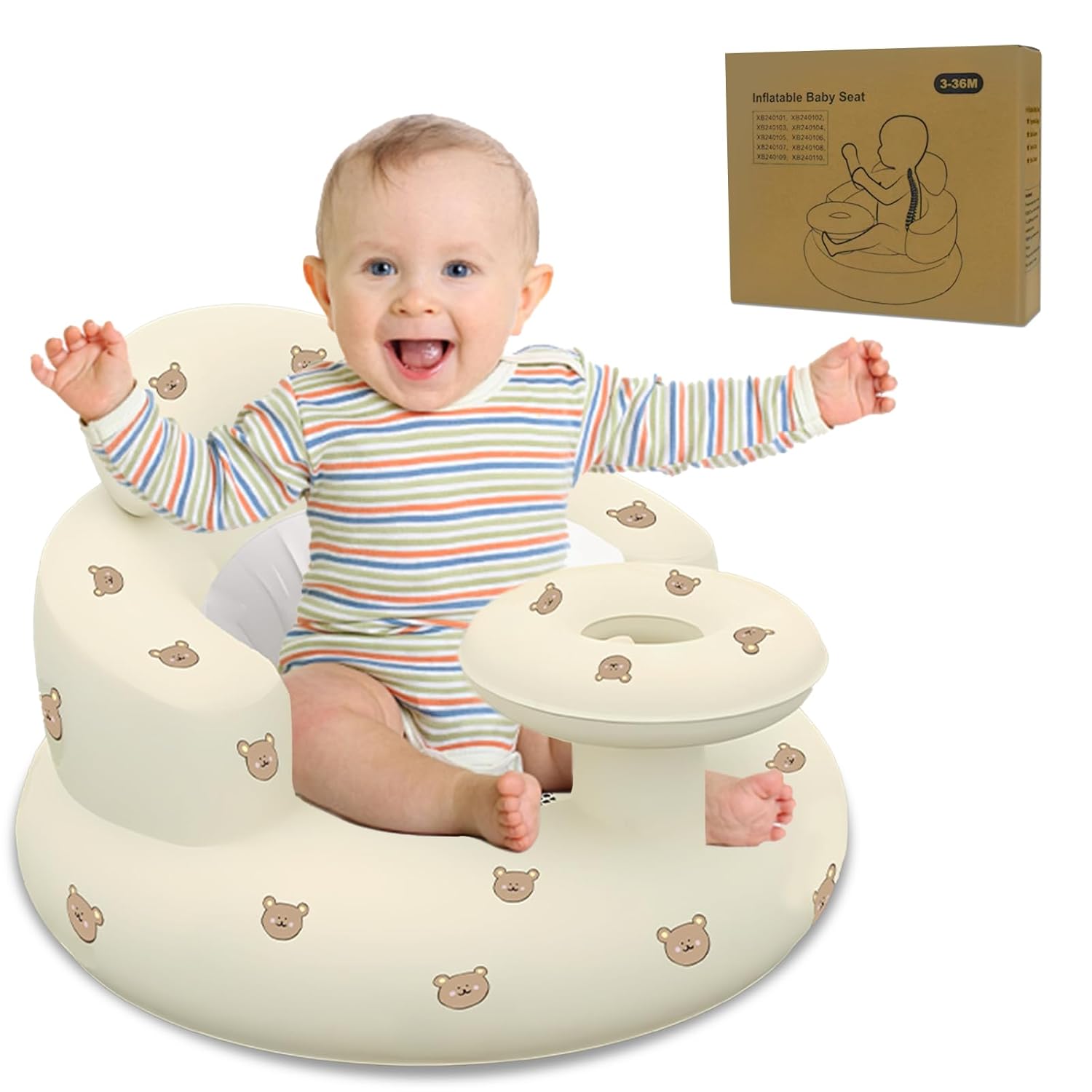 Inflatable Baby Seat for Babies 3 Months and Up, Toddler Floor Seats ...