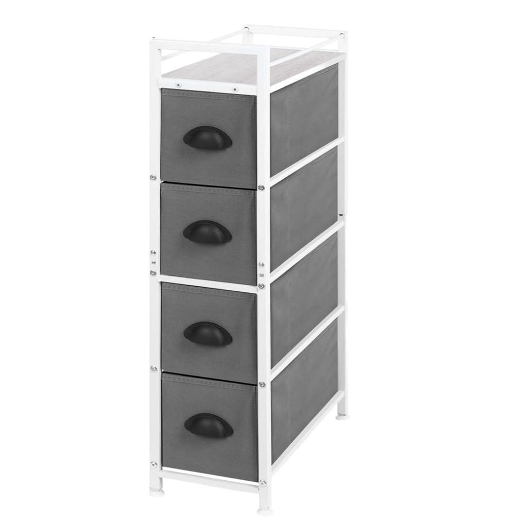 LIANTRAL Narrow Dresser, Vertical Slim Chest of Drawers, Storage Unit ...