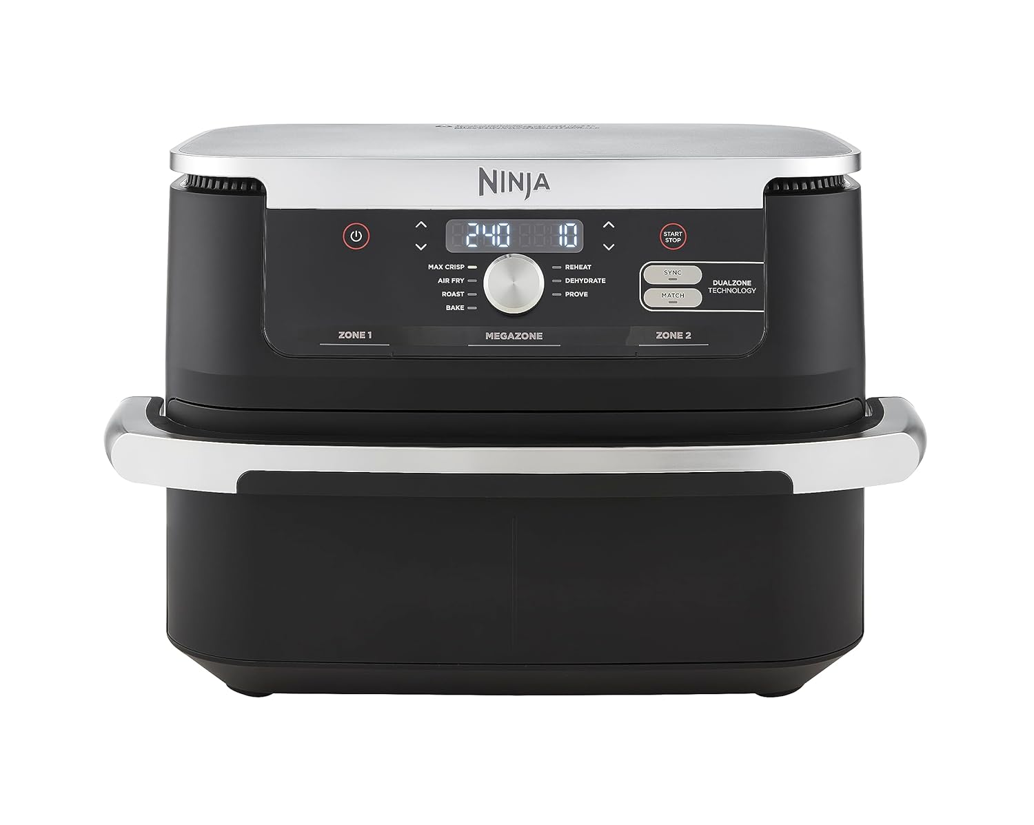 Ninja Foodi FlexDrawer Air Fryer, Dual Zone with Removable Divider, Large 10.4L Drawer, 7-in-1 ...