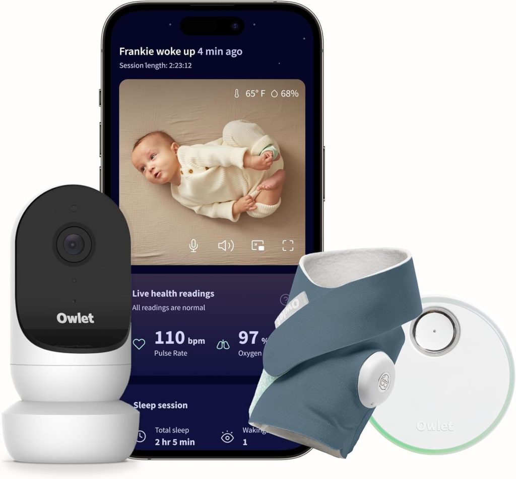 Owlet® Dream Bundle 2 Smart Baby Monitor: Dream Sock® and Owlet Cam 2 ...