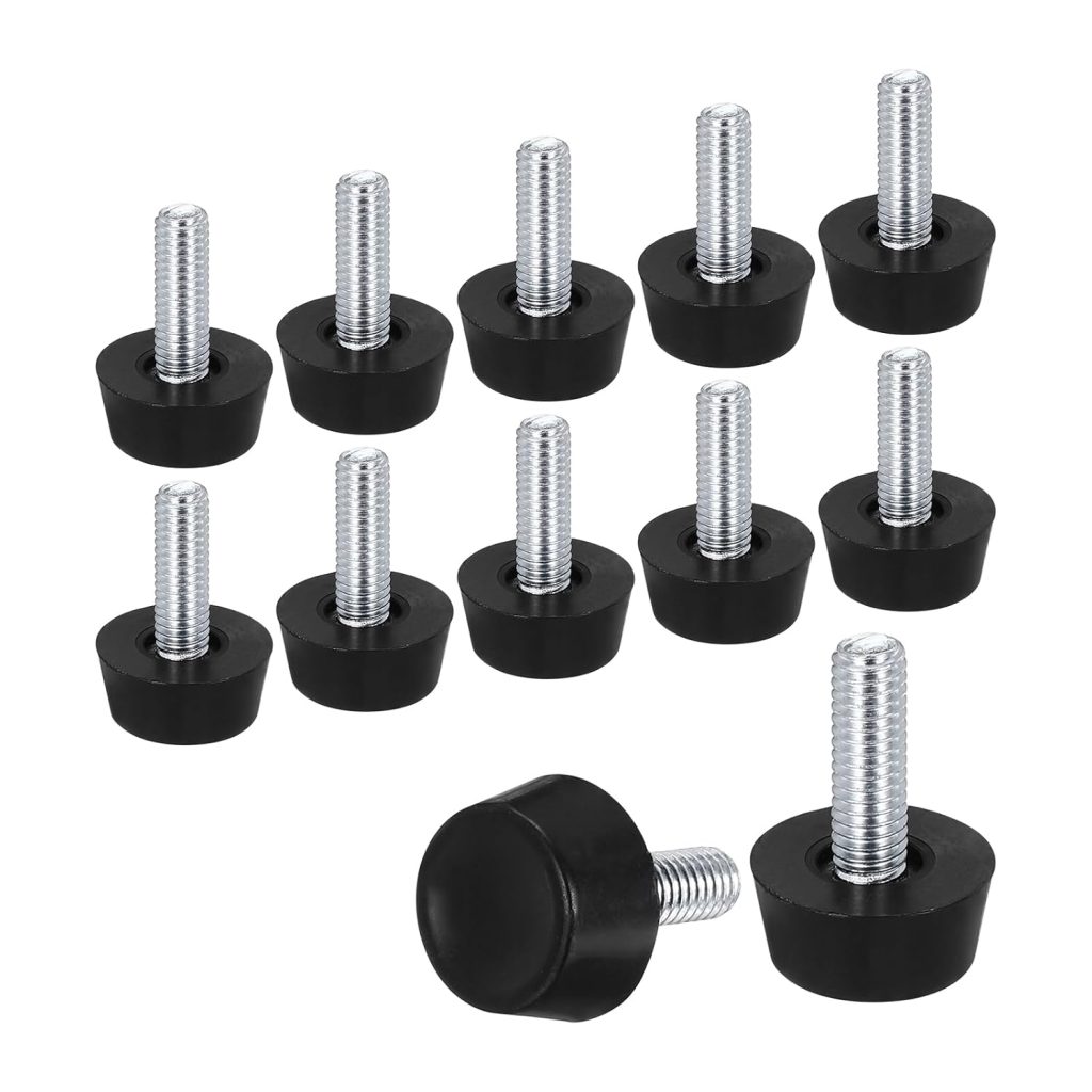 PATIKIL M6 Thread Furniture Leveling Feet, 20 Pcs M6 x 1 Adjustable Leg ...