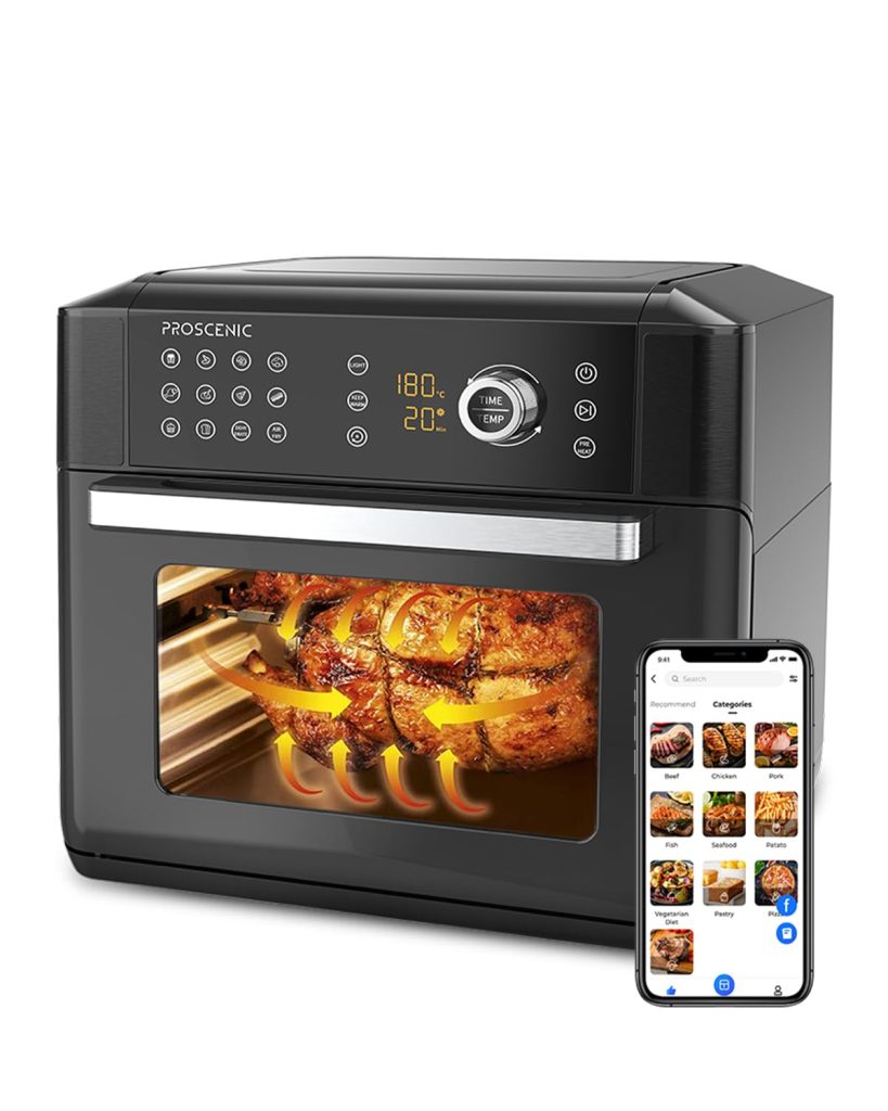 Proscenic T31 Air Fryer Oven With Rotisserie, 15L Digital Air Fryer ...