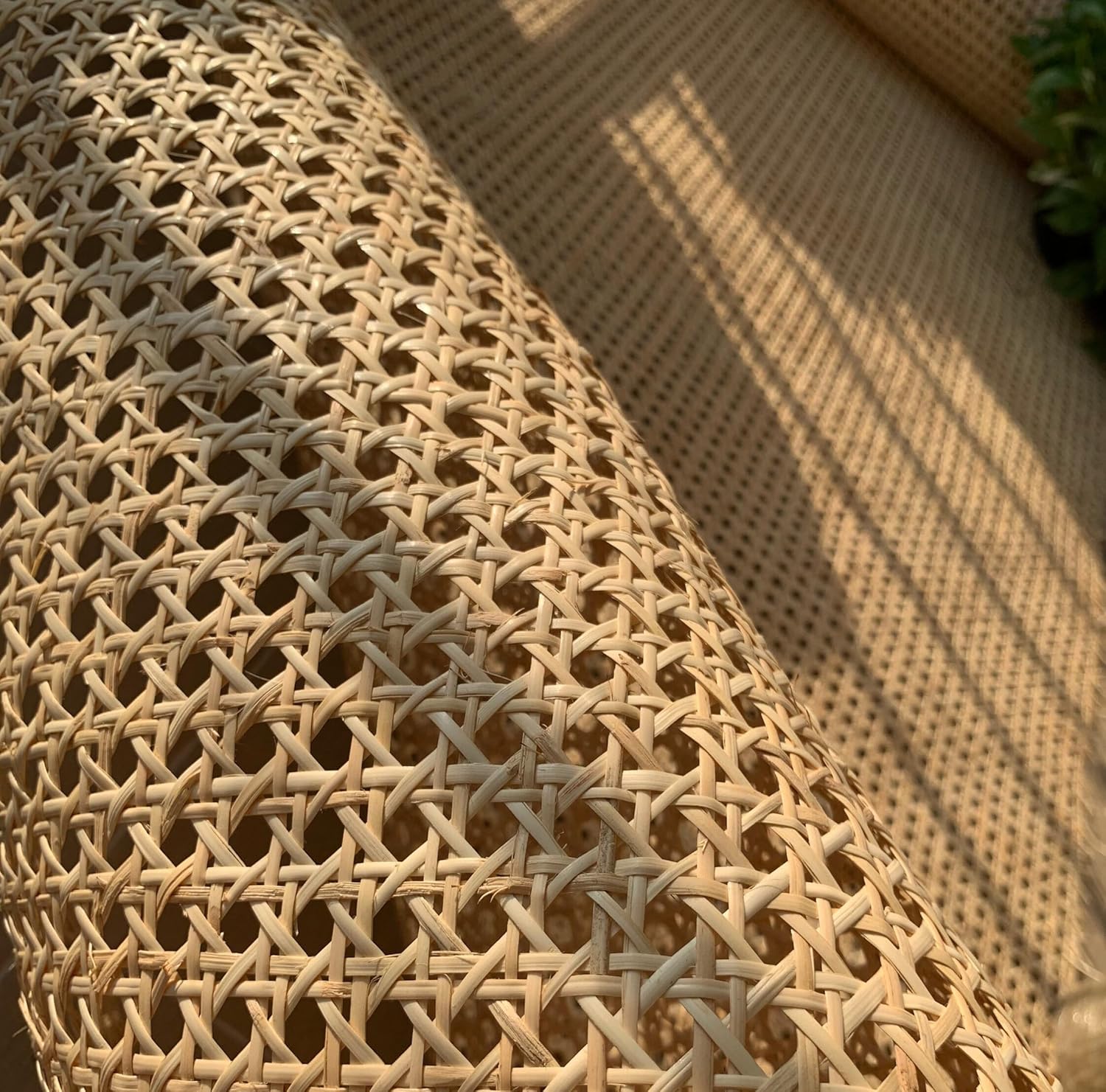 Rattan Roll 35 x 200cm (14inch x 6.6ft) Natural Cane Webbing, Rattan ...