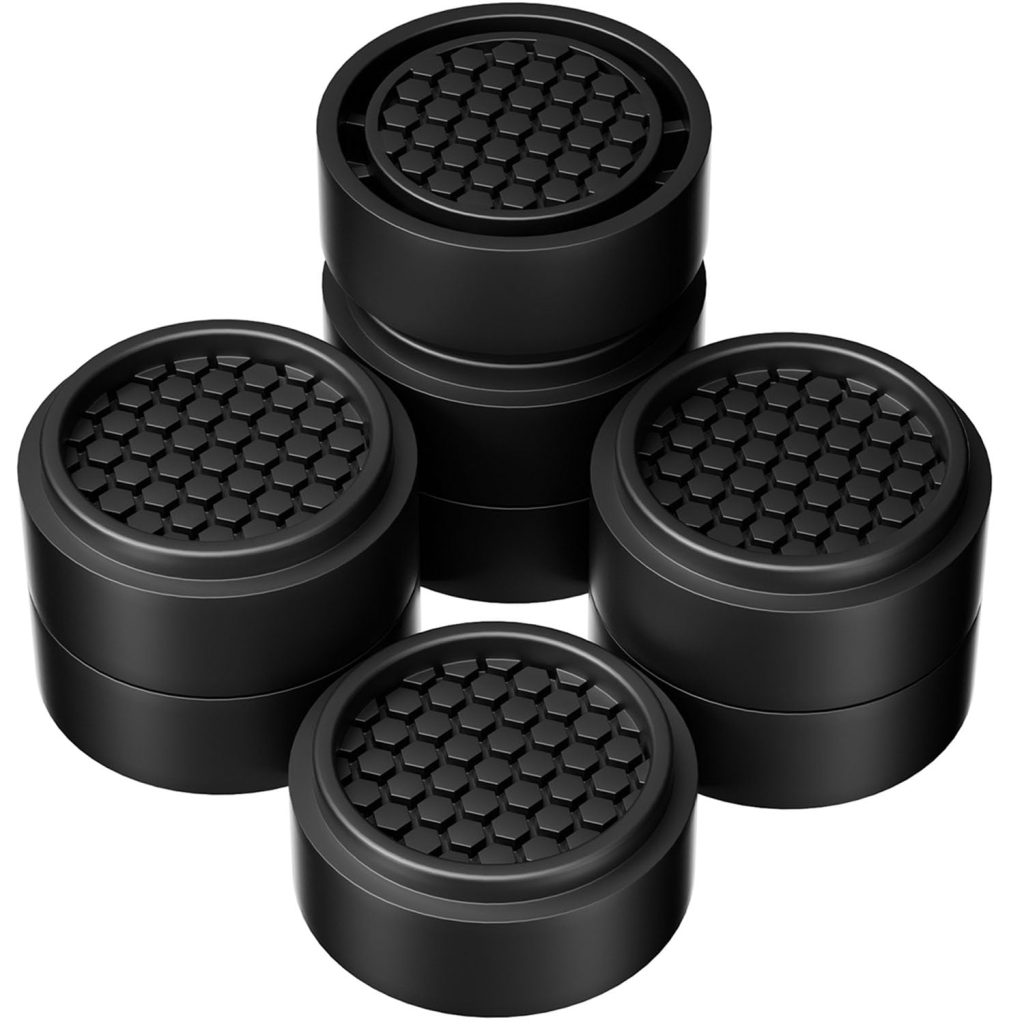 RCHYFEED 8 Pack Adjustable Furniture Risers 1 inch Round, Bed Risers ...