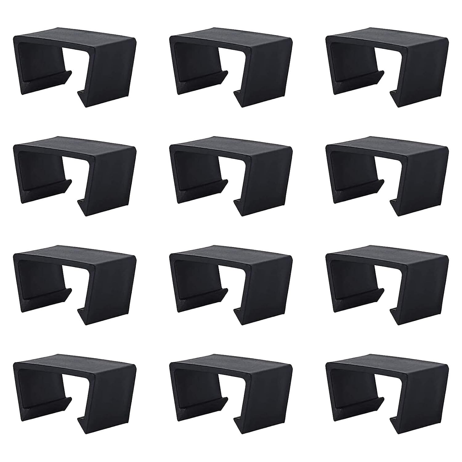 suaywo 12 Pcs Black Rattan Furniture Clips Sectional Connector for ...