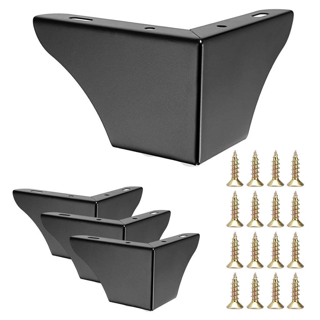 SUMNACON 4Pcs 7.5cm Metal Sofa Legs Wardrobe Leg Furniture Leg, Modern ...