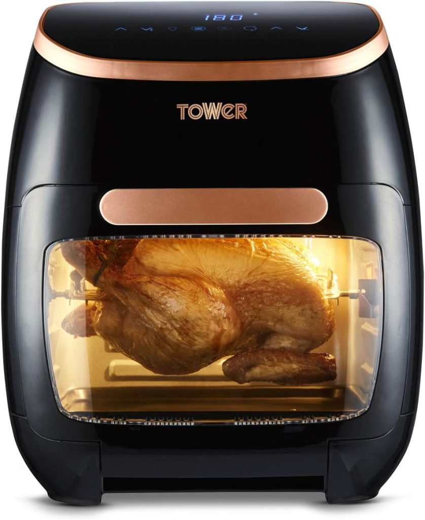 Tower T17039RGB Xpress Pro 5-in-1 Digital Air Fryer Oven with Rapid Air ...