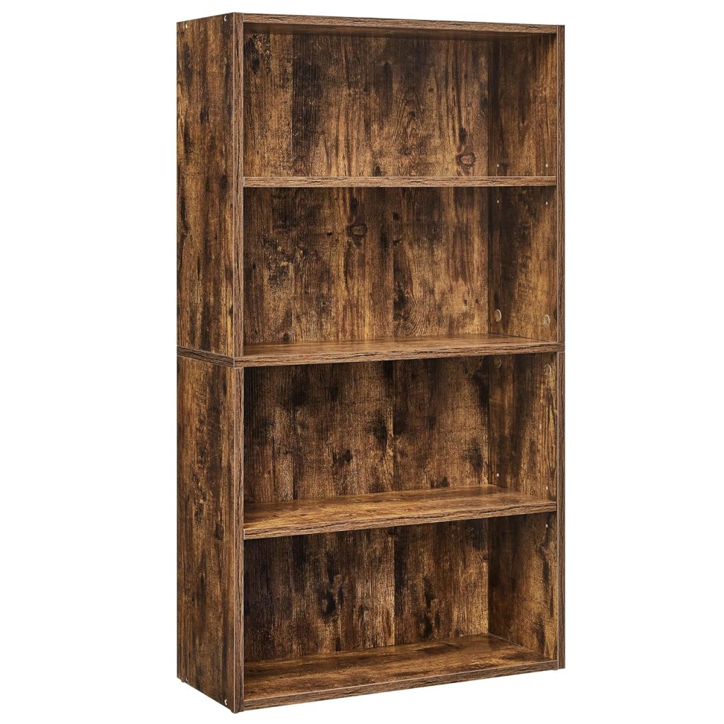 VASAGLE Bookshelf, 4-Tier Bookcase, Storage Shelving Unit, Display ...