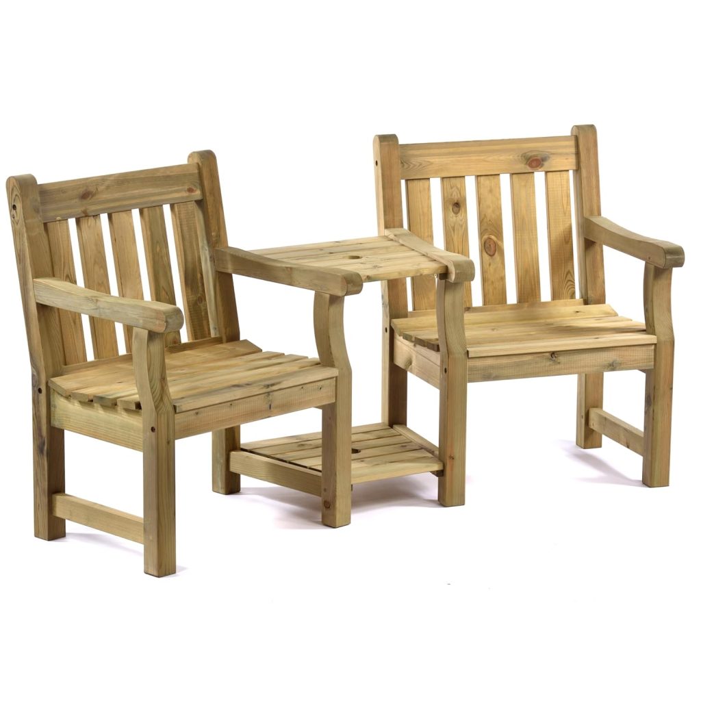 Companion Bench Jack and Jill Love Seat – 2 Person Outdoor Garden Patio ...