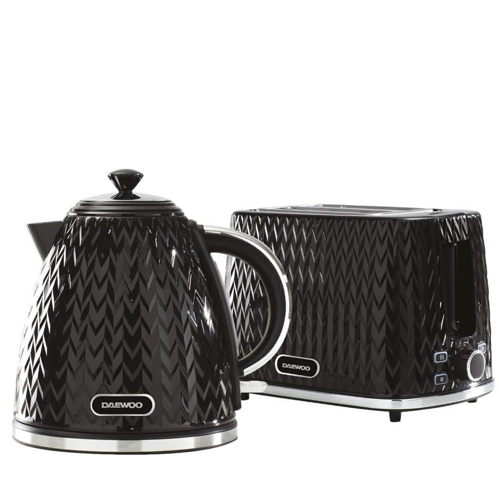Daewoo Argyle SDA1829 1.7 Litre 3kw Jug Kettle and 2 Slice Toaster All ...