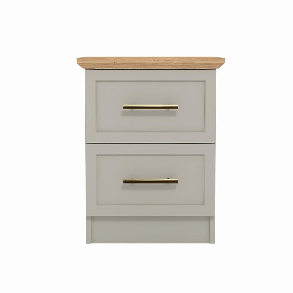 Galano Cleverton 2-Drawer Bedside Table – Stylish Storage Cabinet for ...