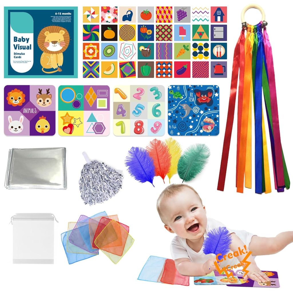 Orizizhic 28 Pcs Baby Sensory Set Safe Material, Sensory Toys for ...