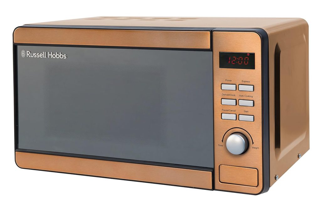 Russell Hobbs RHMD804CP 17 L 800 W Copper Solo Digital Microwave with 5 ...