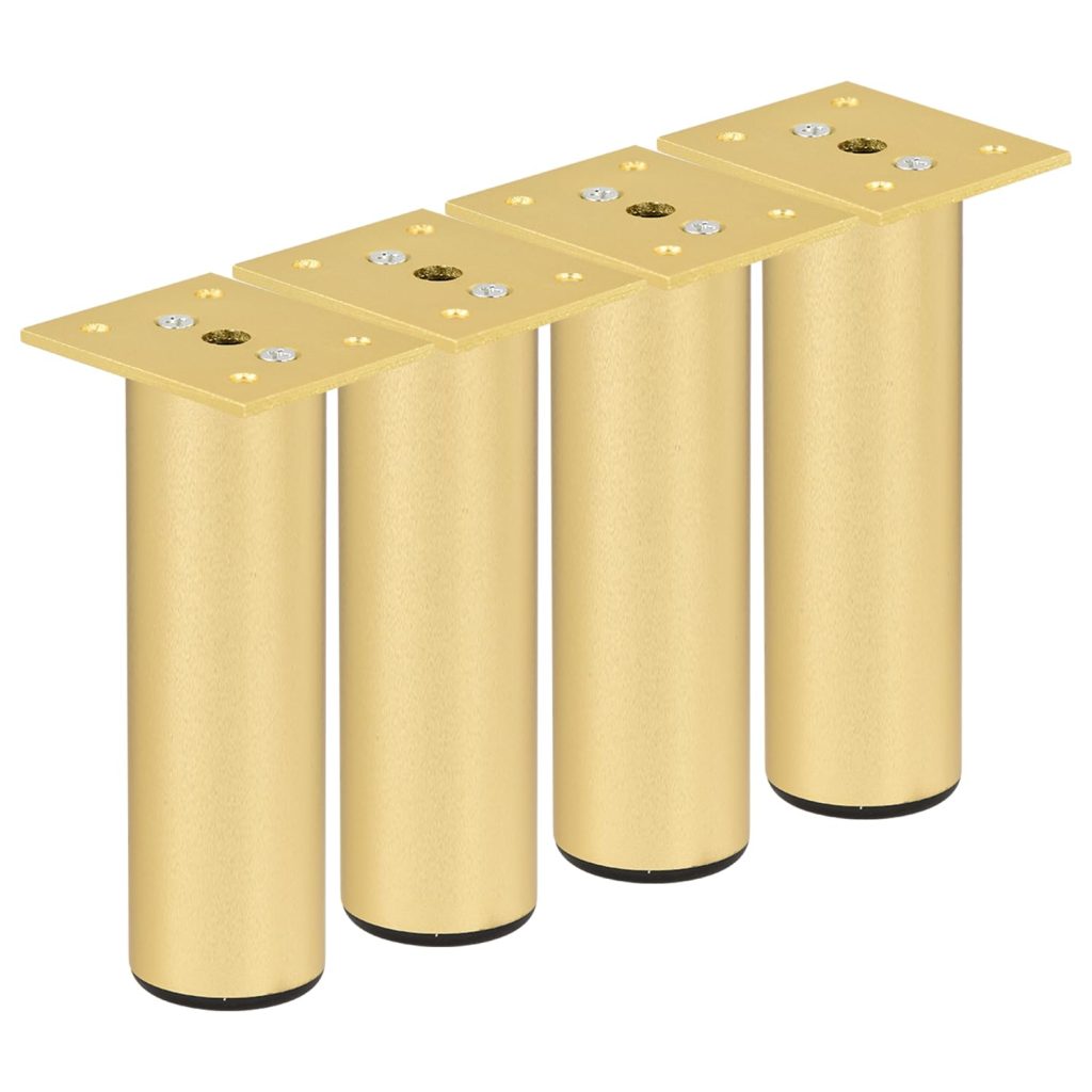 TCHOSUZ 4 Inch / 10cm Metal Furniture Legs,Set of 4 Aluminium Alloy ...