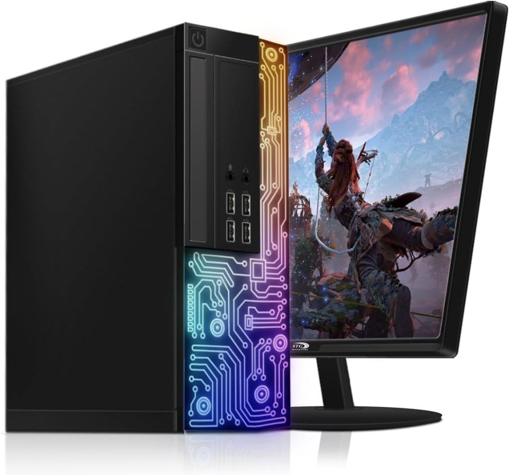 Dell Gaming PC Bundle, 24″ Monitor, Quad Core I5 3.4G up to 3.8GHz ...