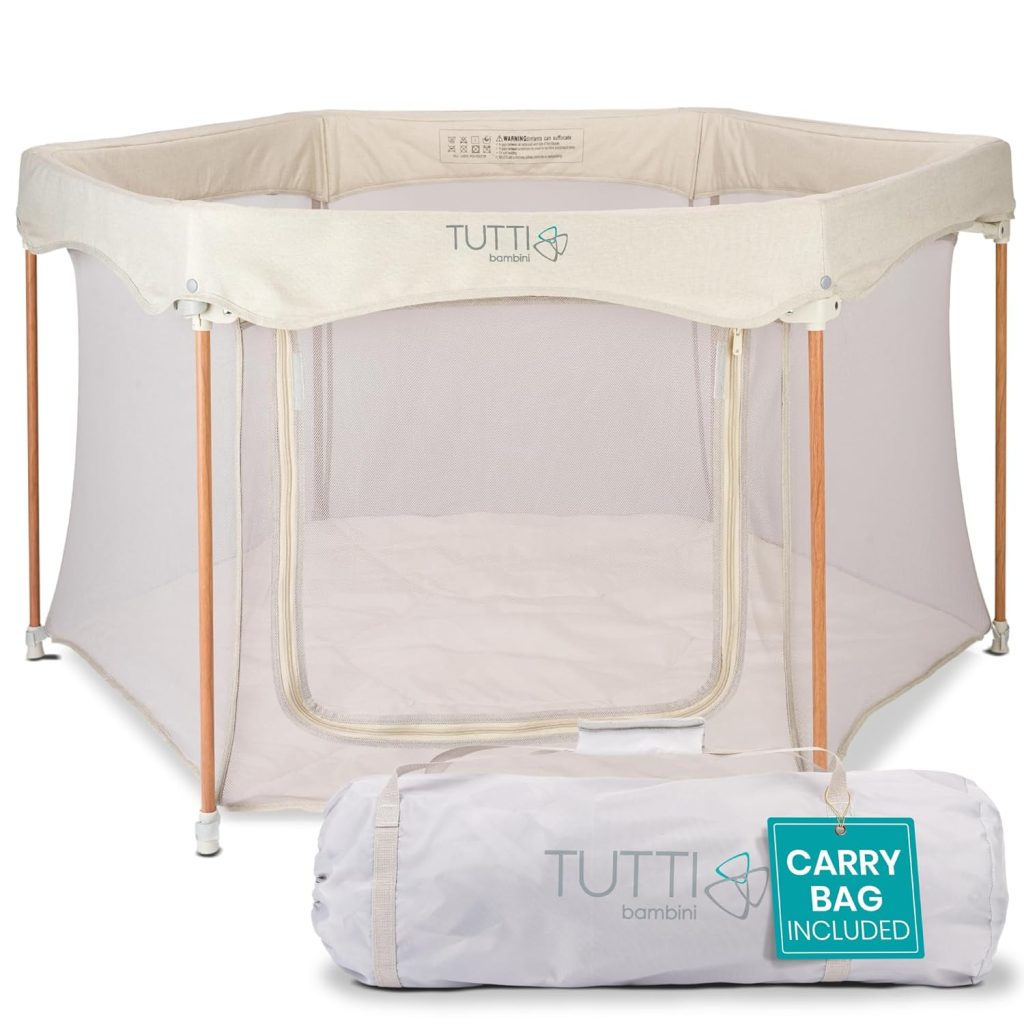 Tutti Bambini Baby Playpen – Foldable Playpen for Baby & Toddlers with ...