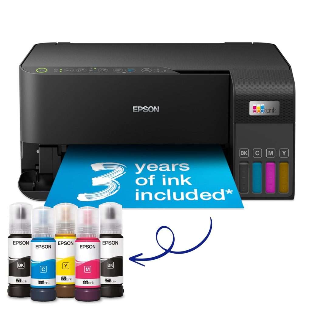 EcoTank ET-2830 A4 Multifunction Wi-Fi Ink Tank Printer, With Up To 3 Years Of Ink Included