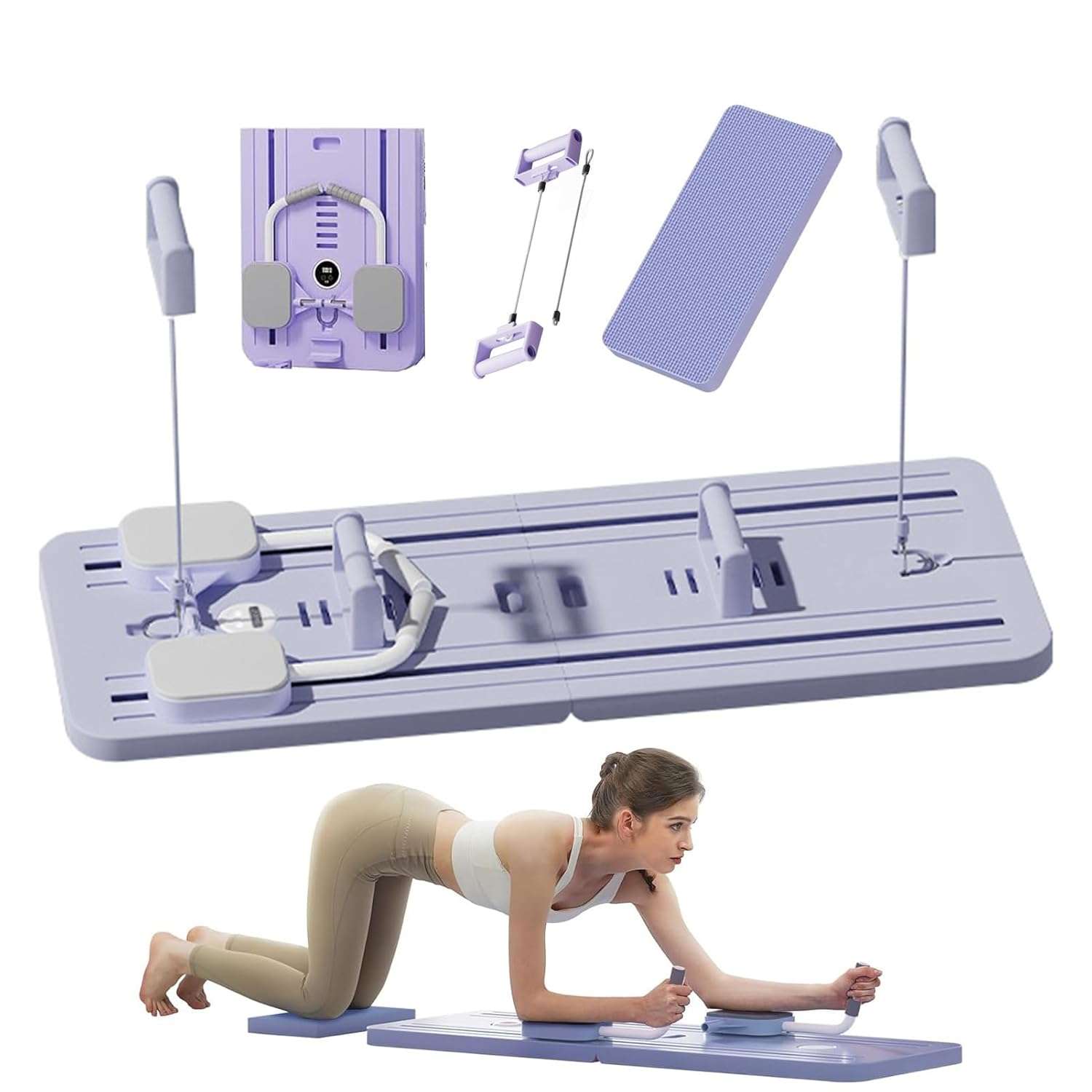 EFGETD Upgraded Ab Roller Wheel Training Board with Elbow Support ...