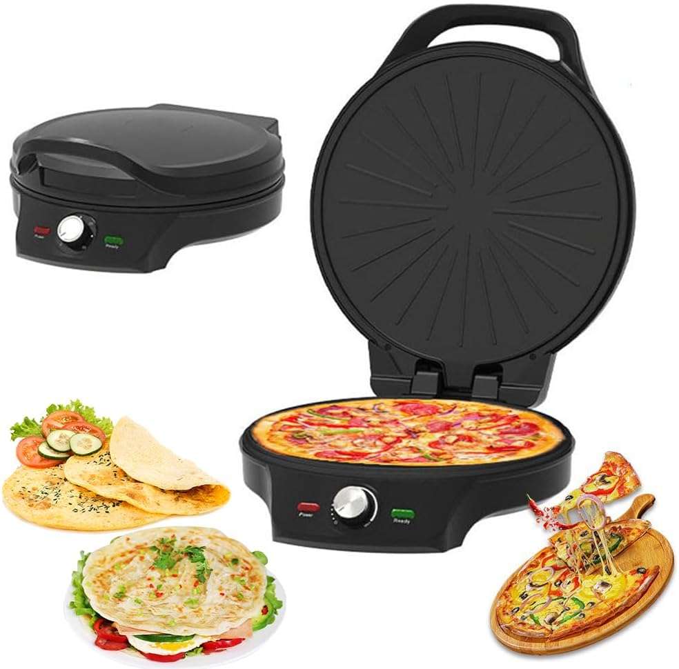 Electric Frying Pan, 2000W Indoor Pizza Oven with Non Stick Surface ...