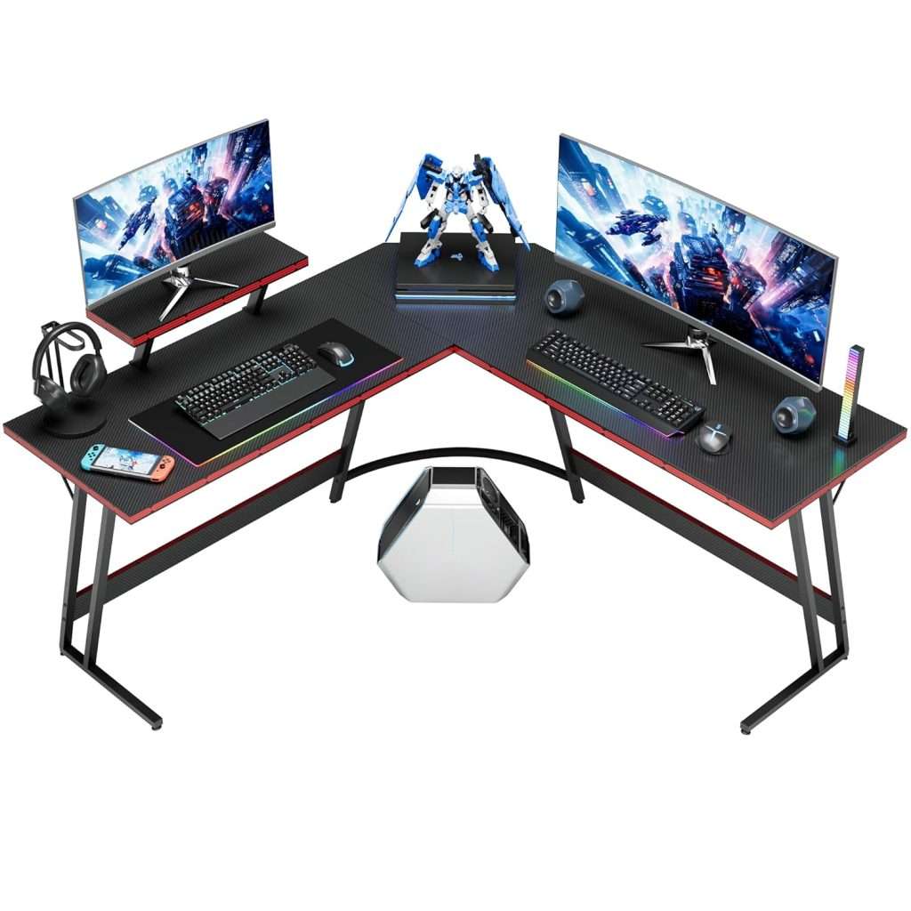 Homall L Shaped Gaming Desk Computer Corner Desk PC Gaming Desk Table ...