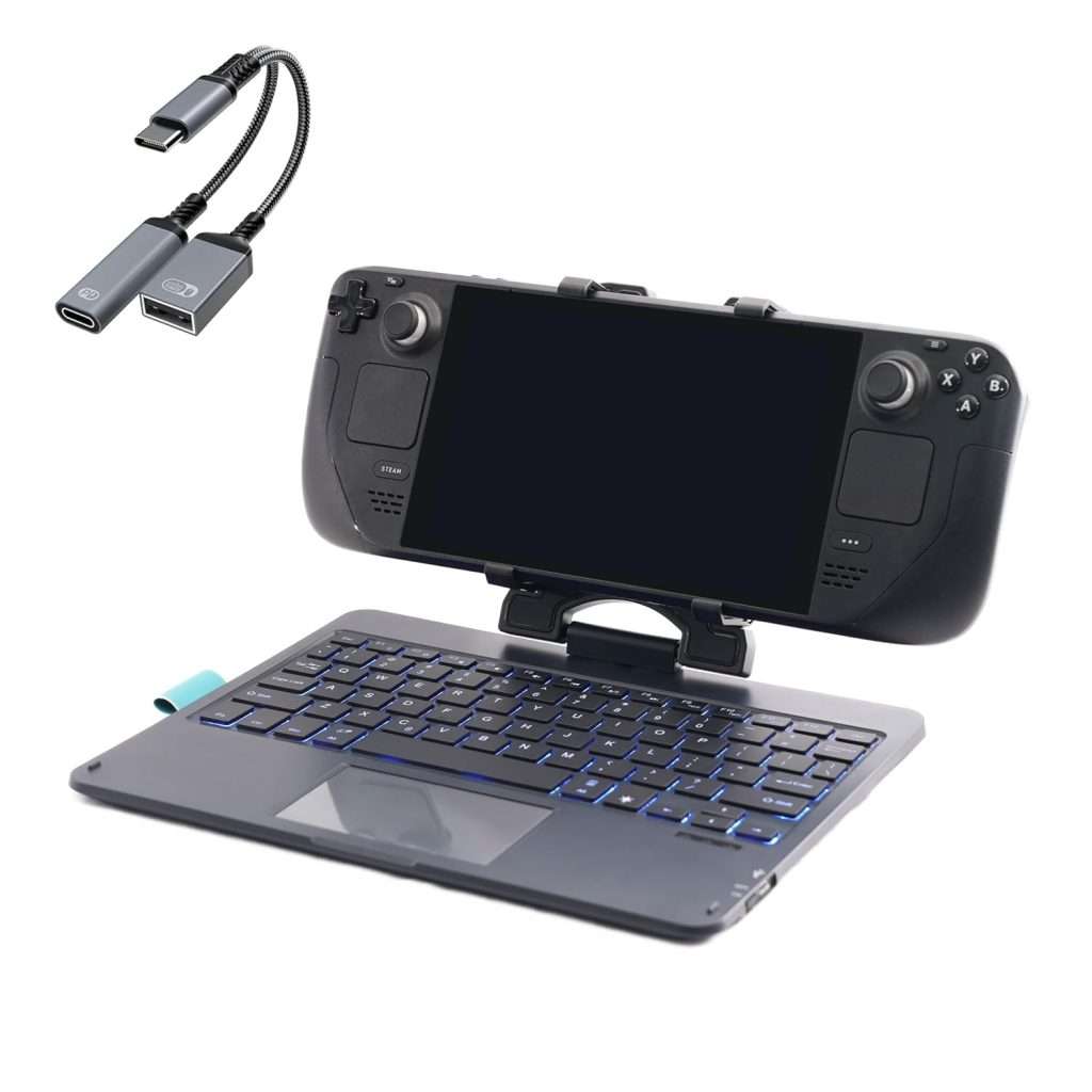 Invensic DeckTop with Splitter – Steam Deck Keyboard and Bluetooth ...