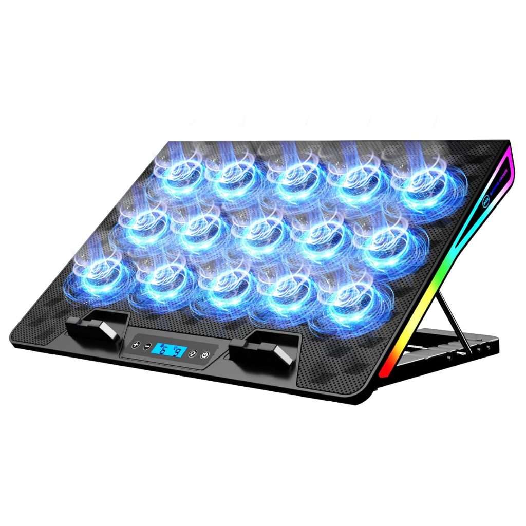 KeiBn Laptop Cooling Pad, Gaming Laptop Fan Cooling Pad with 15 Quiet ...
