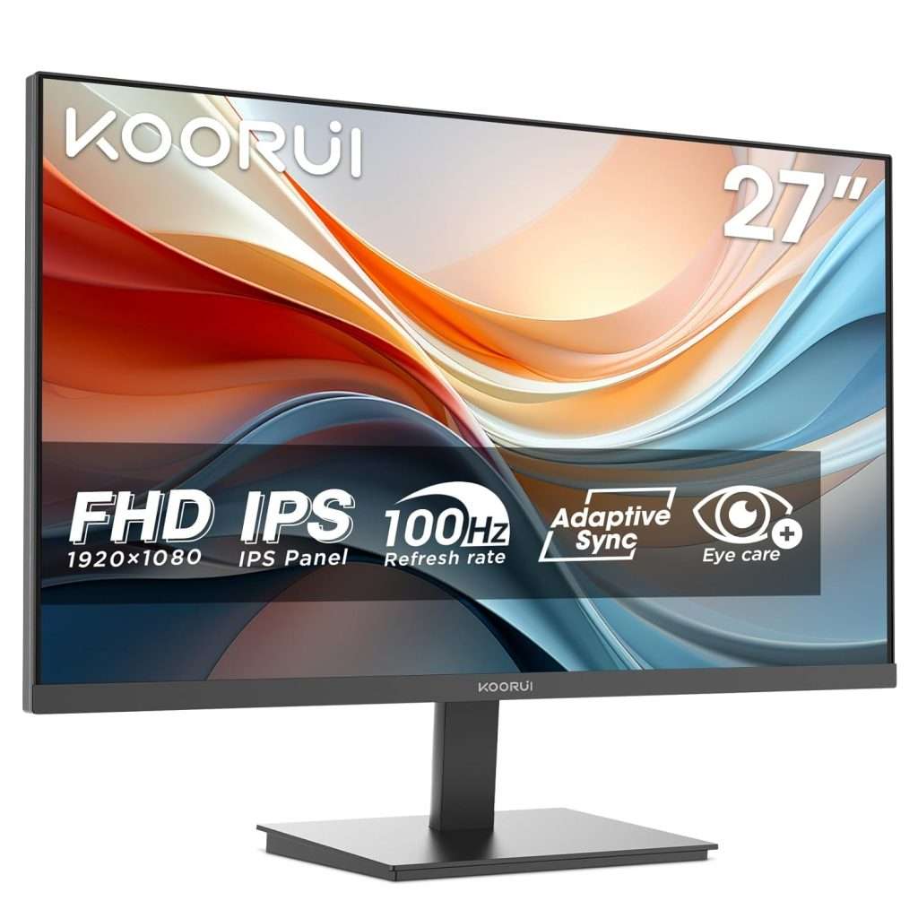 KOORUI E2711F 27 Inch FHD Monitor, Gaming 100Hz, IPS Computer Monitors ...