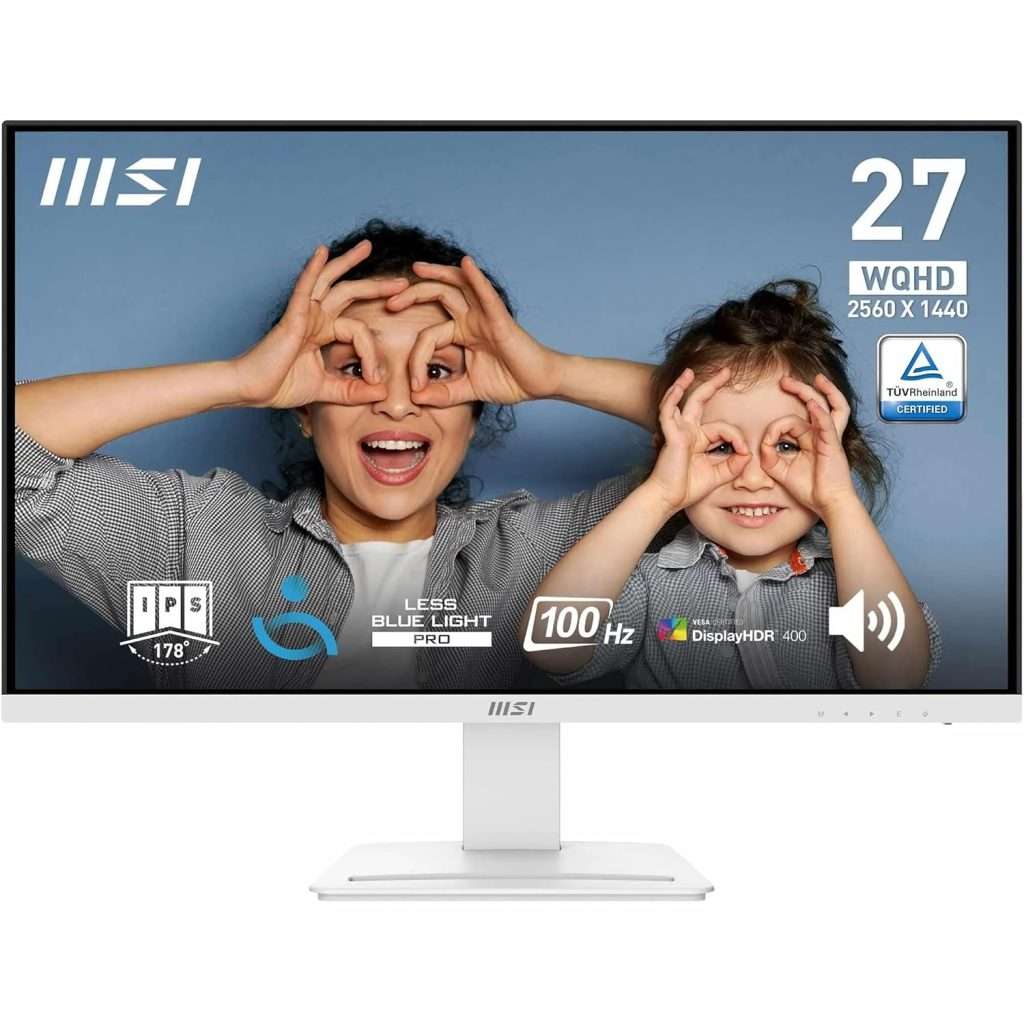 MSI PRO MP273QW E2 27 Inch WQHD Office Monitor – 2560 x 1440 IPS Panel ...