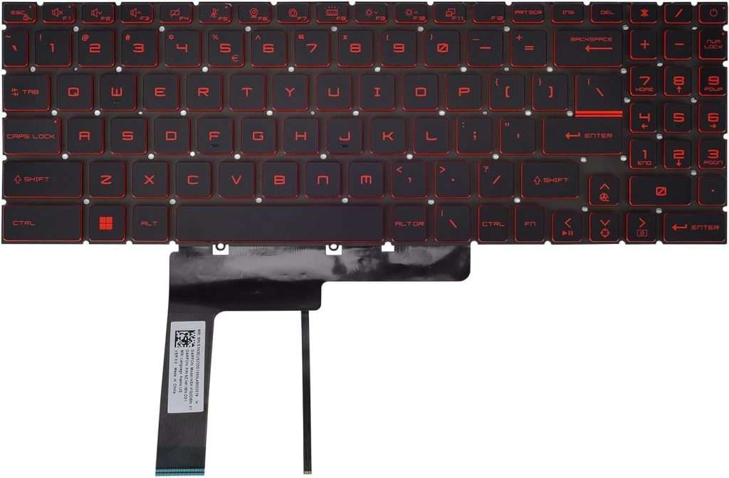 Replacement Keyboard for MSI Katana GF66 GF76 Pulse GL66 GL76 MS-1582 ...