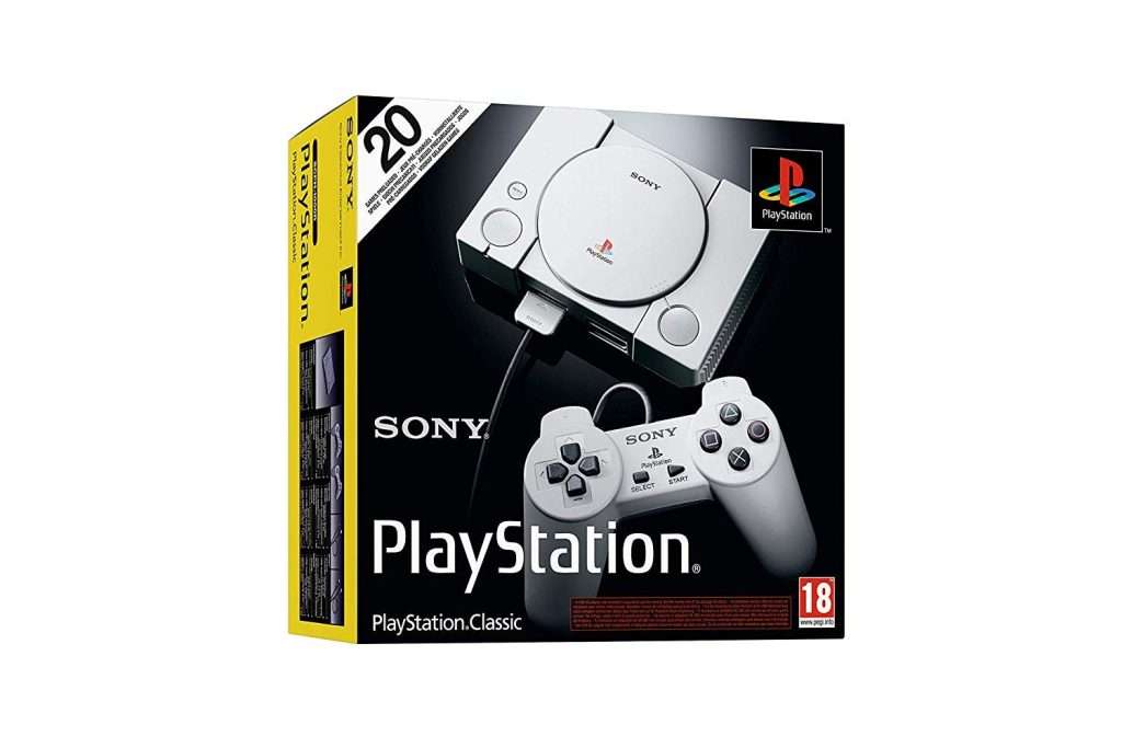 Sony Playstation Classic Console with 20 Classic Playstation Games Pre ...
