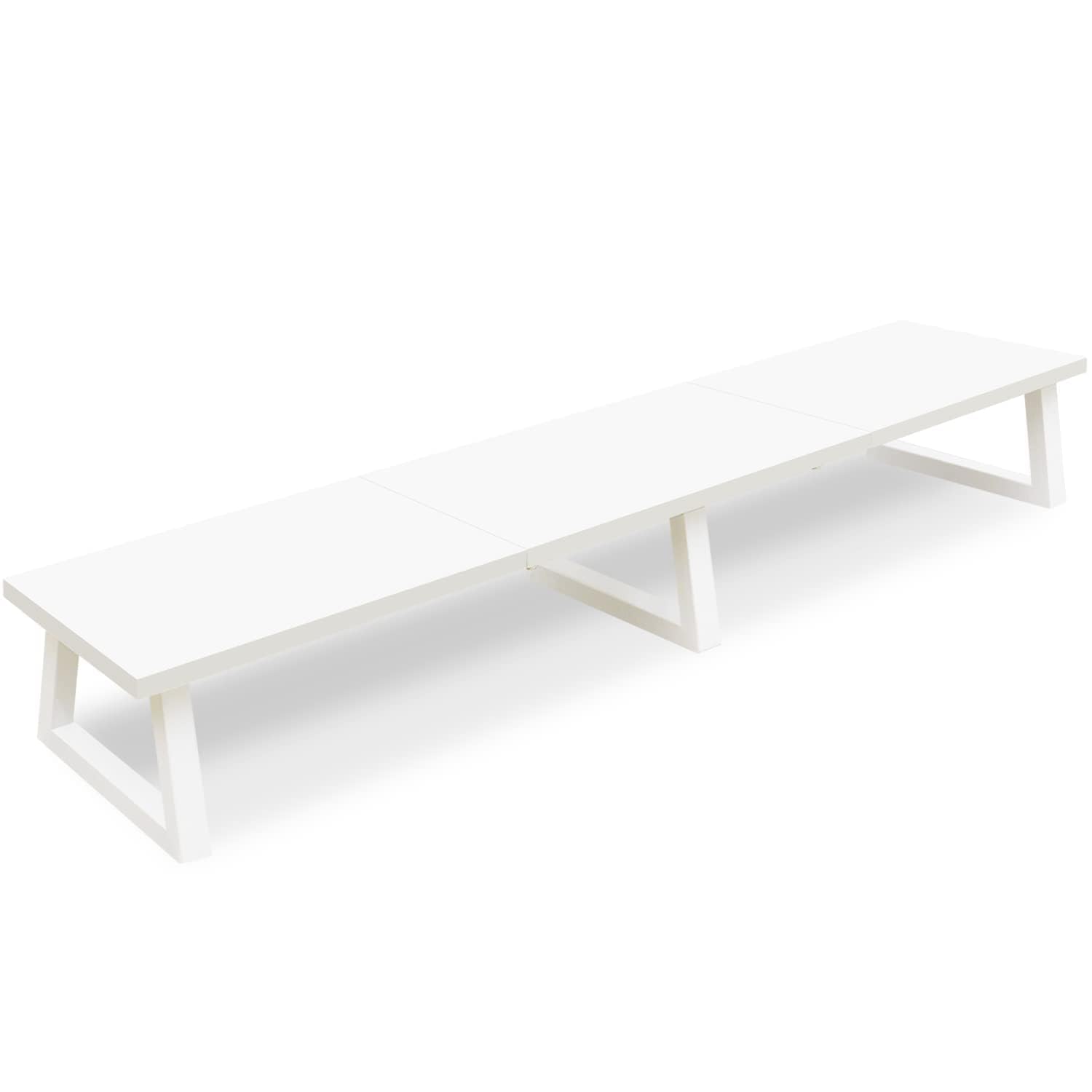 TEAMIX 42 inch White Monitor Riser for 2 Monitors, Wood Desktop Dual ...