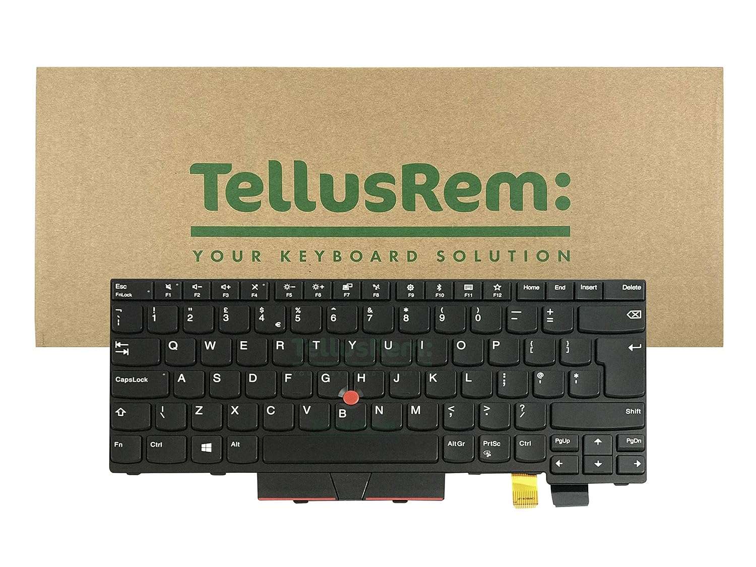 TellusRem replacement UK non-backlit keyboard for Lenovo Thinkpad T470 T480