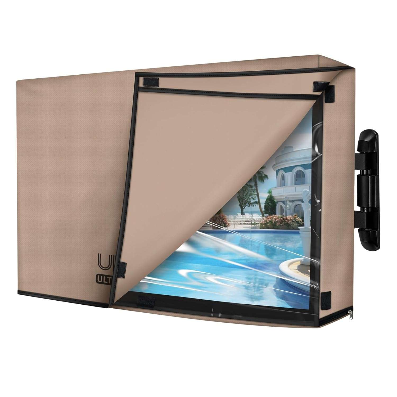 ULTCOVER Waterproof Outdoor TV Cover with Clear Front Flap for 50-54 ...