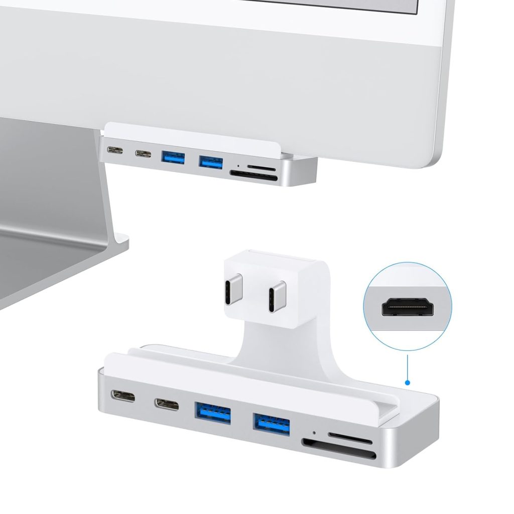 USB C Hub for iMac 24 inch (M1/M3/M4), iMac USB Adapter Multiports with ...