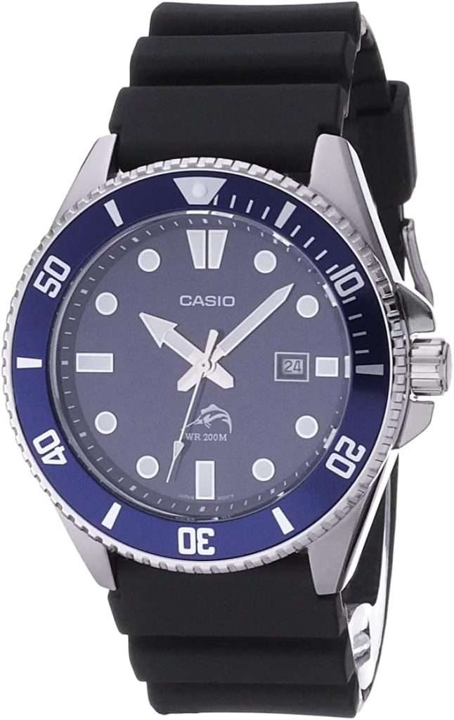 Casio Men’s MDV106-1AV 200 M WR Black Dive Watch (MDV106-1A)