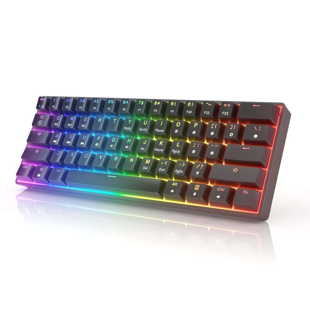 HK Gaming GK61 Mechanical Gaming Keyboard 60 Percent | 61 RGB Rainbow ...