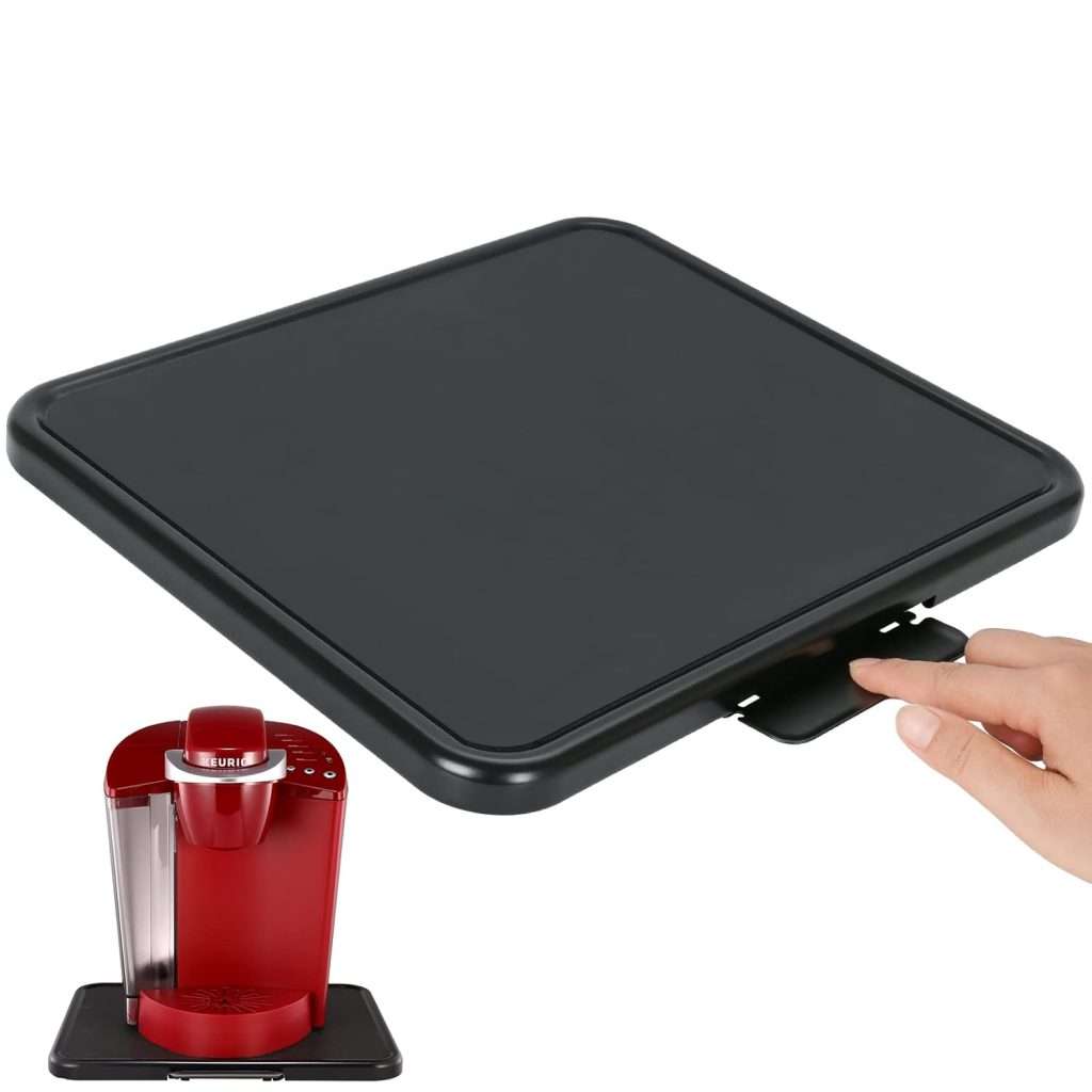 Kitchen Caddy Sliding Tray, Appliance Coffee Maker Slider Large Rolling ...