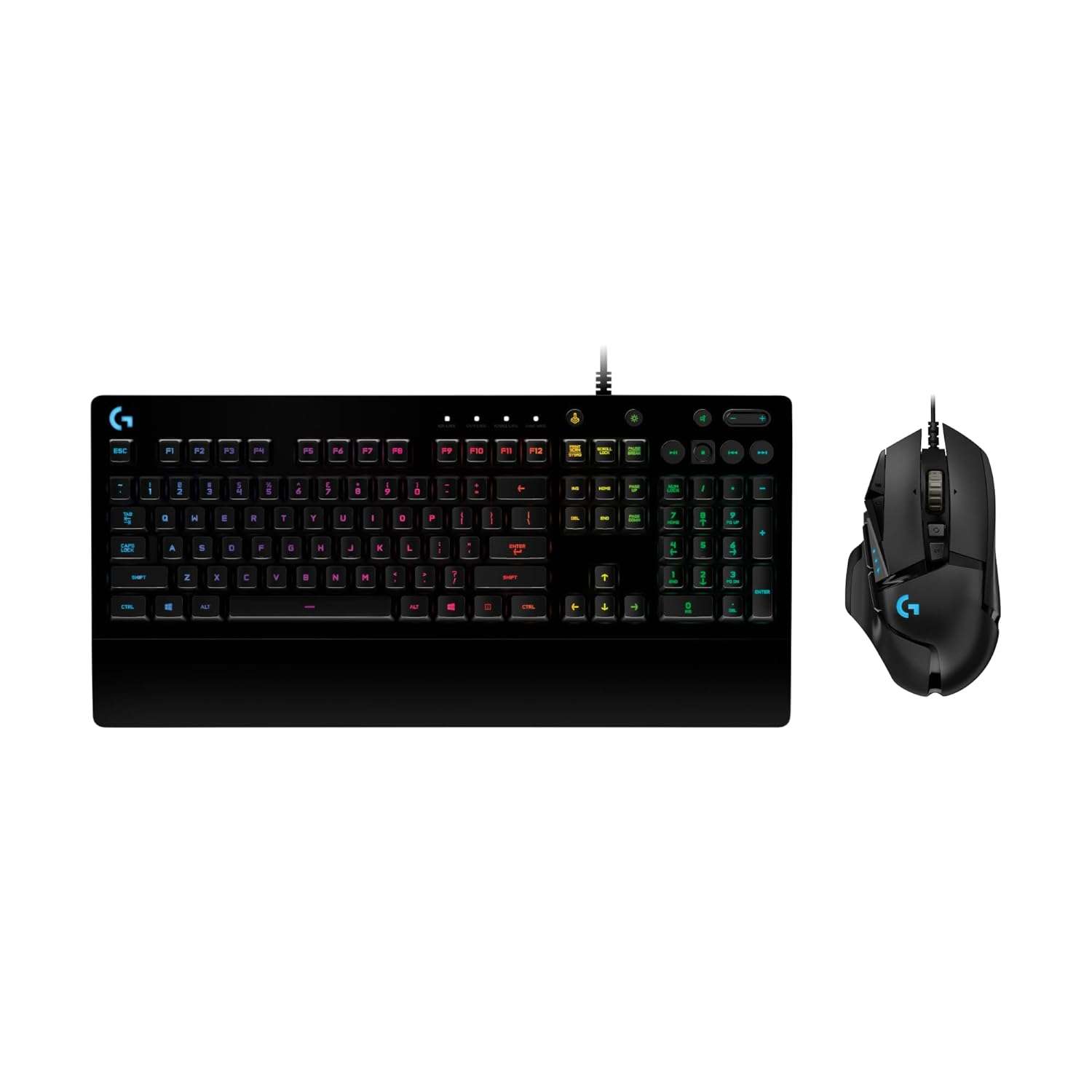 Logitech G G502 HERO Wired Gaming Mouse and G213 RGB Gaming Keyboard ...