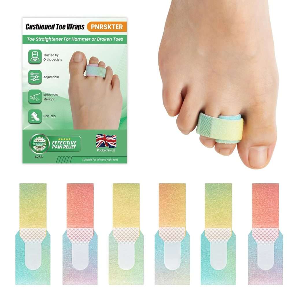 Pnrskter Hammer Toe Straightener for Women & Men – 6 Pcs Broken Toe ...
